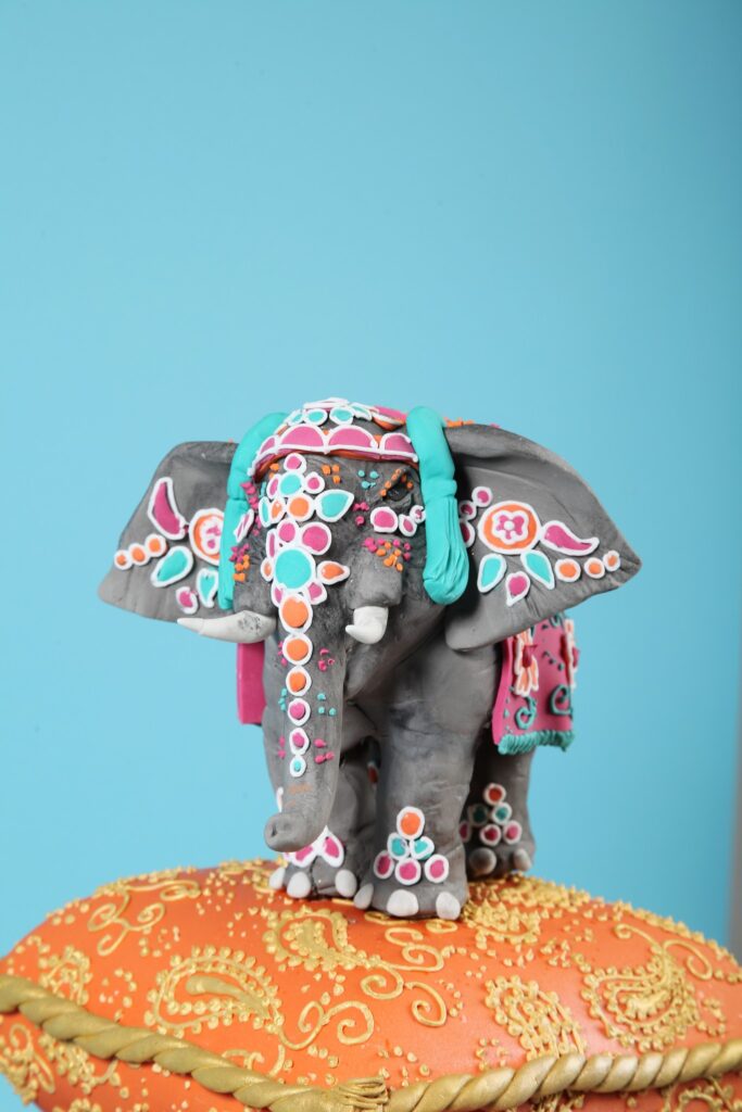 Indian Elephant wedding cake - Cakes by Robin
